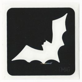 Glittertattoo Schablone Fledermaus (5er Pack) - Face Paint Shop